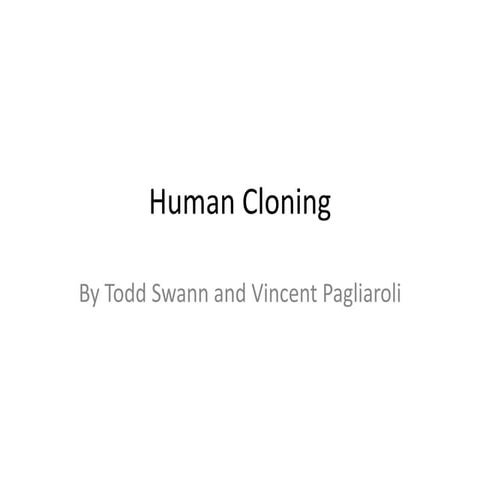 Human cloning | PPTX