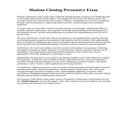 Human Cloning Persuasive Essay.pdf