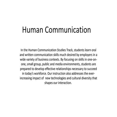 Human communication | PPTX