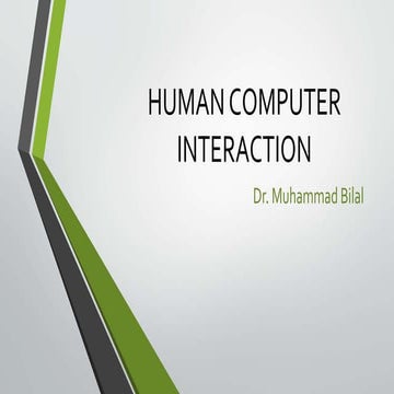 HUMAN COMPUTER INTERACTION.pptx | Computing | Technology & Computing