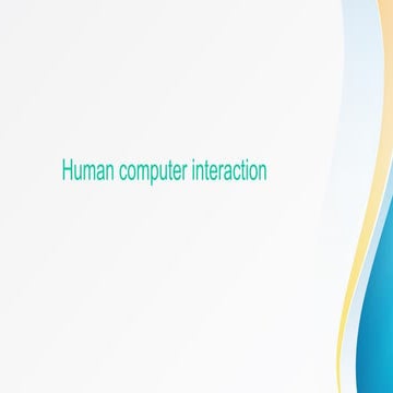 Human Computer Interaction12133545 Pptx