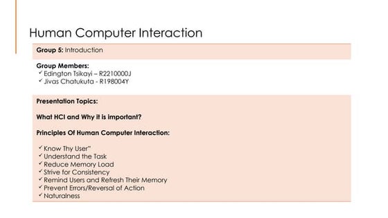 Human Computer Interaction Hci Pptx Computing Technology And Computing