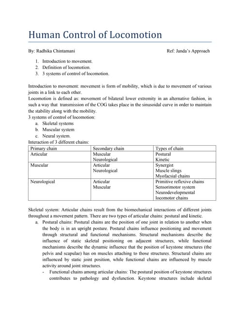 Human movement | PDF