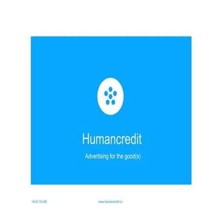 Humancredit 10 SLIDES EN | PDF