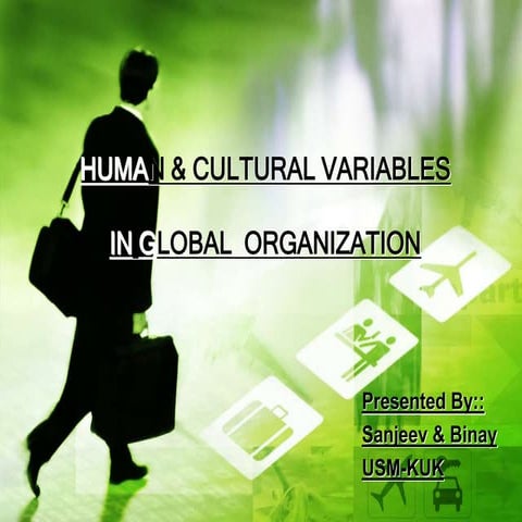 Human & cultural variables | PPTX