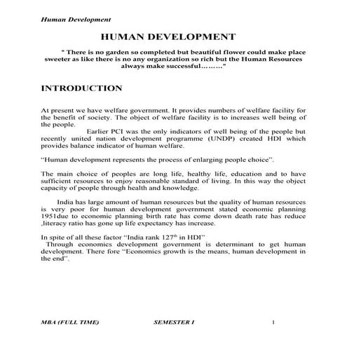 Human development | PDF