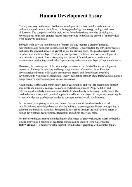 Essays On Child Development.pdf