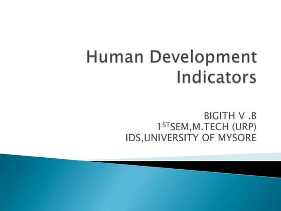 Indicators of Development | PPT
