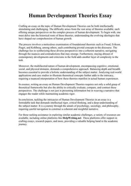 Human Development Essay.pdf