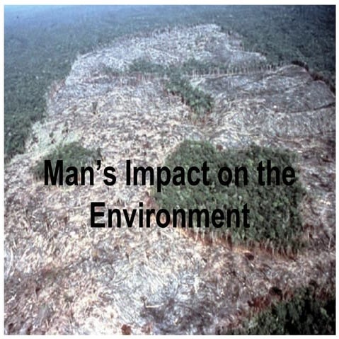 Human activities and impact on environment | PPT
