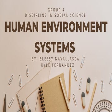 HUMAN ENVIROMENT SYSTEMS.pdf......................s | PDF