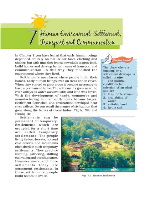 Human settlements 1 | PPT