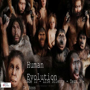 Human Evolution - Dr Ross.pptx Darwin ism concept | PPTX
