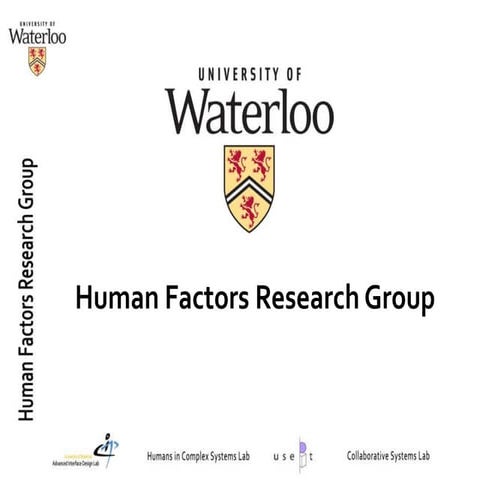 Human Factors Research Group Slides | PPT