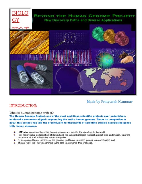 Human genome project | PPTX