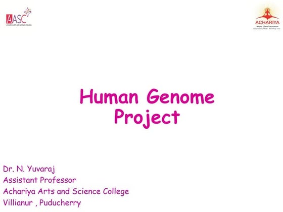 Human genome project | PPTX