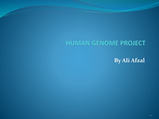 Human genome project | PPTX