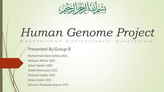 Human genome project | PPT