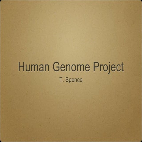Human genome project slides | PPT