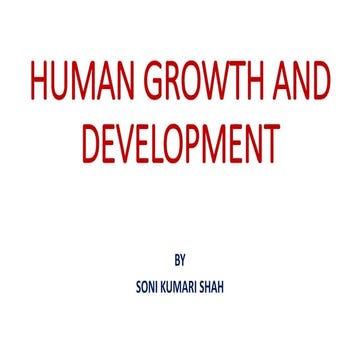 Human growth and development | PPTX