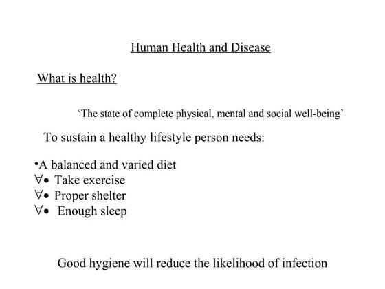 Concept of health and disease | PPTX