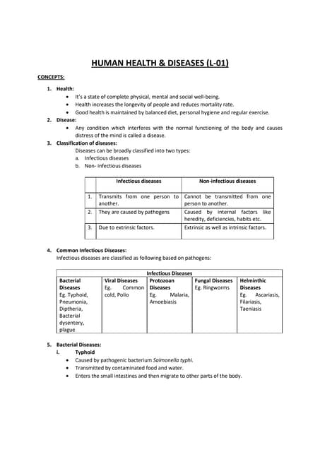 B1 1.4 Pathogens and Disease | PPTX | Infectious Diseases | Diseases ...