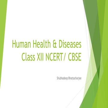 Human health & diseases | PPTX | Infectious Diseases | Diseases and ...