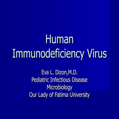 Human immunodeficiency virus | PPT