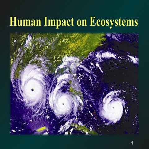 Human Impact on Ecosystems | PPT