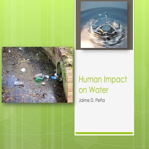 Human impact on water 7th | PPT