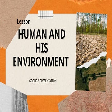 Human Impacts on the Earth's Systems Science Presentation in Orange ...