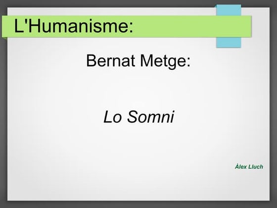 L'humanisme | PPT