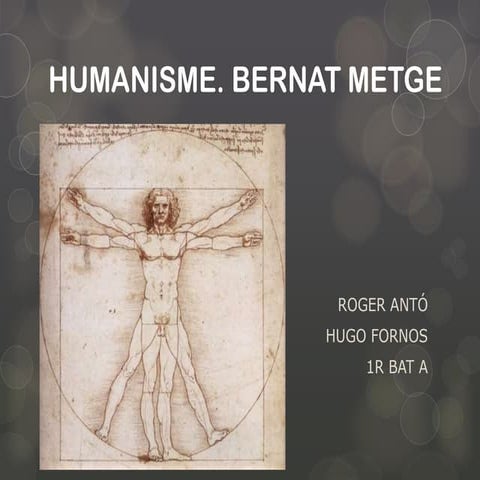 Humanisme de Bernat Metge | PPTX