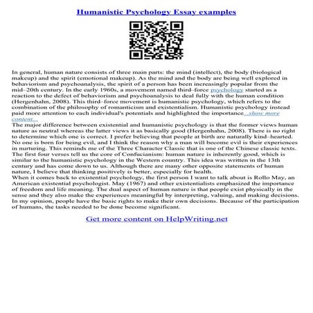 Humanism Essay | PDF