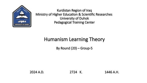 Humanism Learning Theory Carl Rogers Maslow.pptx