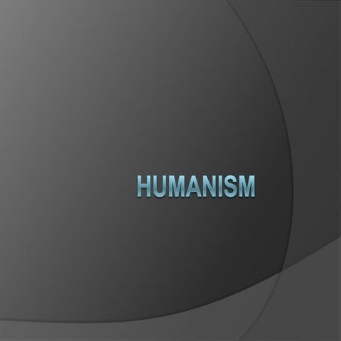 Humanism powerpoint podcast | PPTX