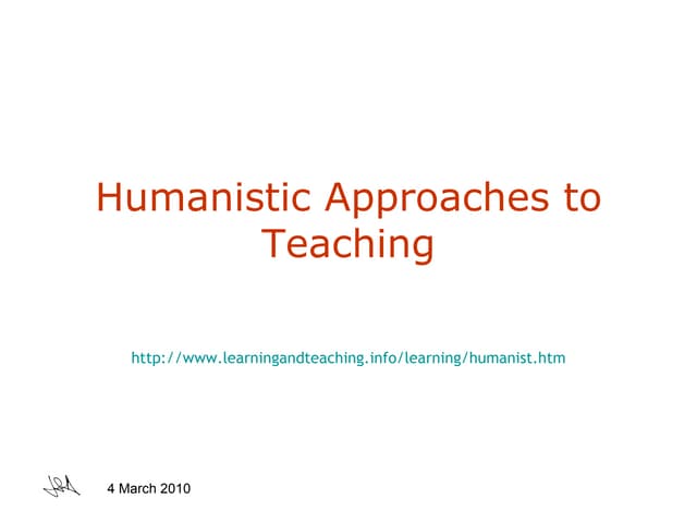 Learning Theorists Team Activity: Humanism | PPTX