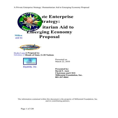Humanitarian Aid To Emerging Economy Proposal 01 10a | DOC
