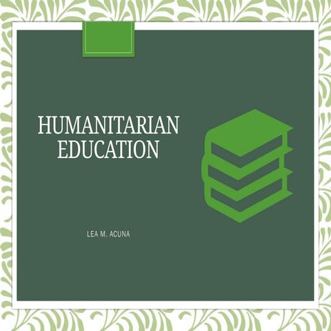 humanitarian Education (1).pptxssssssssssssssssss | PPT