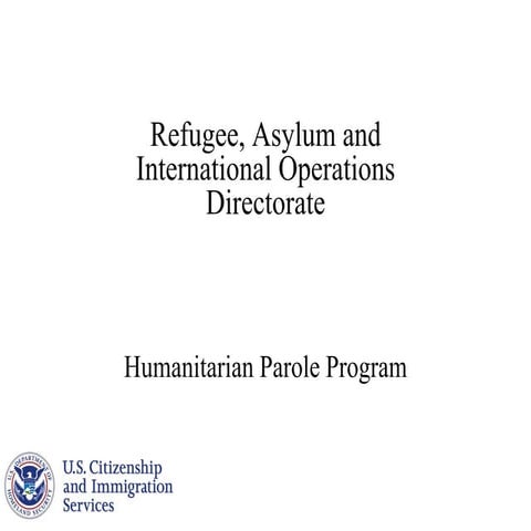 Humanitarian parole program | PDF