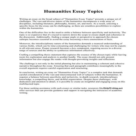 Humanities Essay Topics.pdf