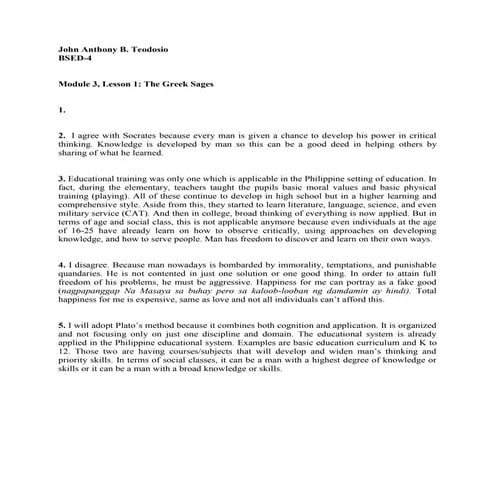 Humanities module 3 | PDF