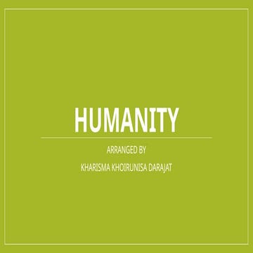 PRESENATION ABOUT HUMANITY : A REFLETION .pptx