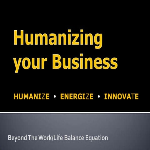 Humanizing Your Business | PPTX