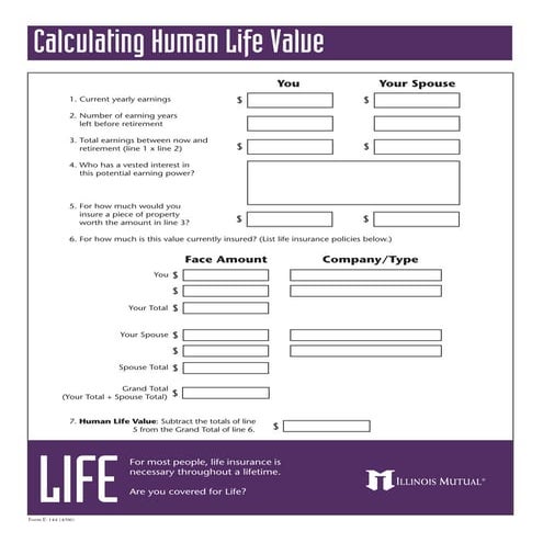 Human Life Value | PDF