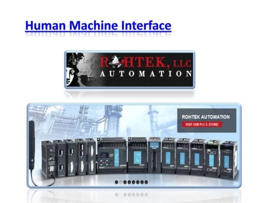 HMI- Human Machine Interface | PPT