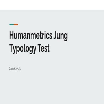 DropBox "Point of View": Humanmetrics Jung Typology Test | PDF