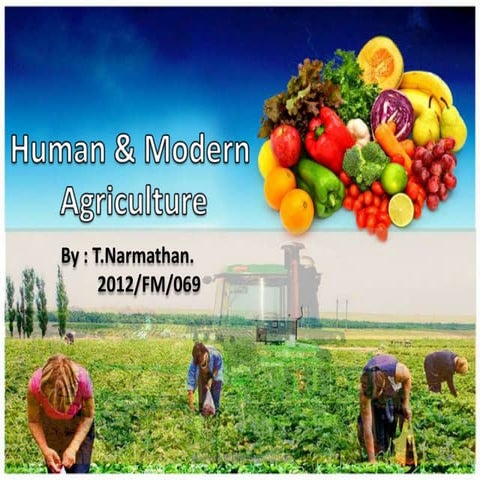 Human & modern agriculture | PPTX