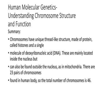 Human molecular Genetics | PPTX