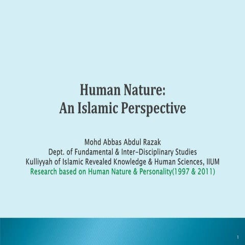 Human nature(2015) | PDF
